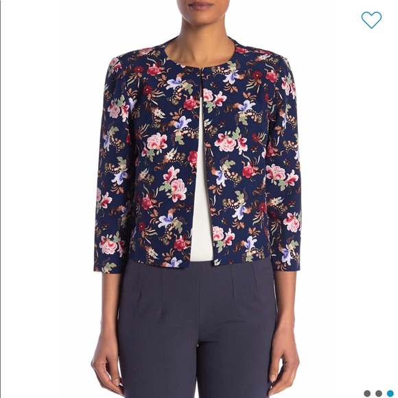 Philosophy | Jackets & Coats | Philosophy 34 Sleeve Floral Blazer ...